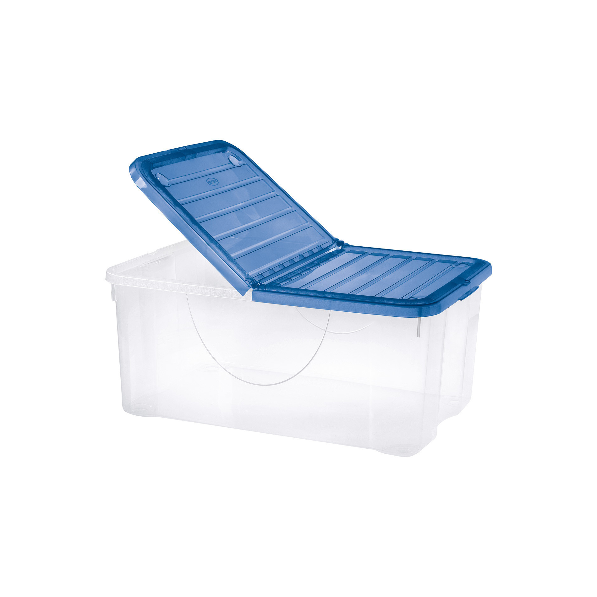 Dodo Box with flip lid | 41.5 L Transparent / Ocean transp ...